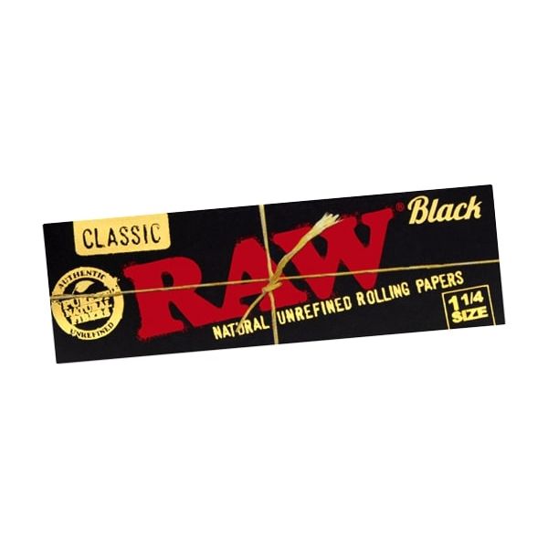 RAW Black 1 1/4 Rolling Papers – Tree Of Life Growshop - Gozo